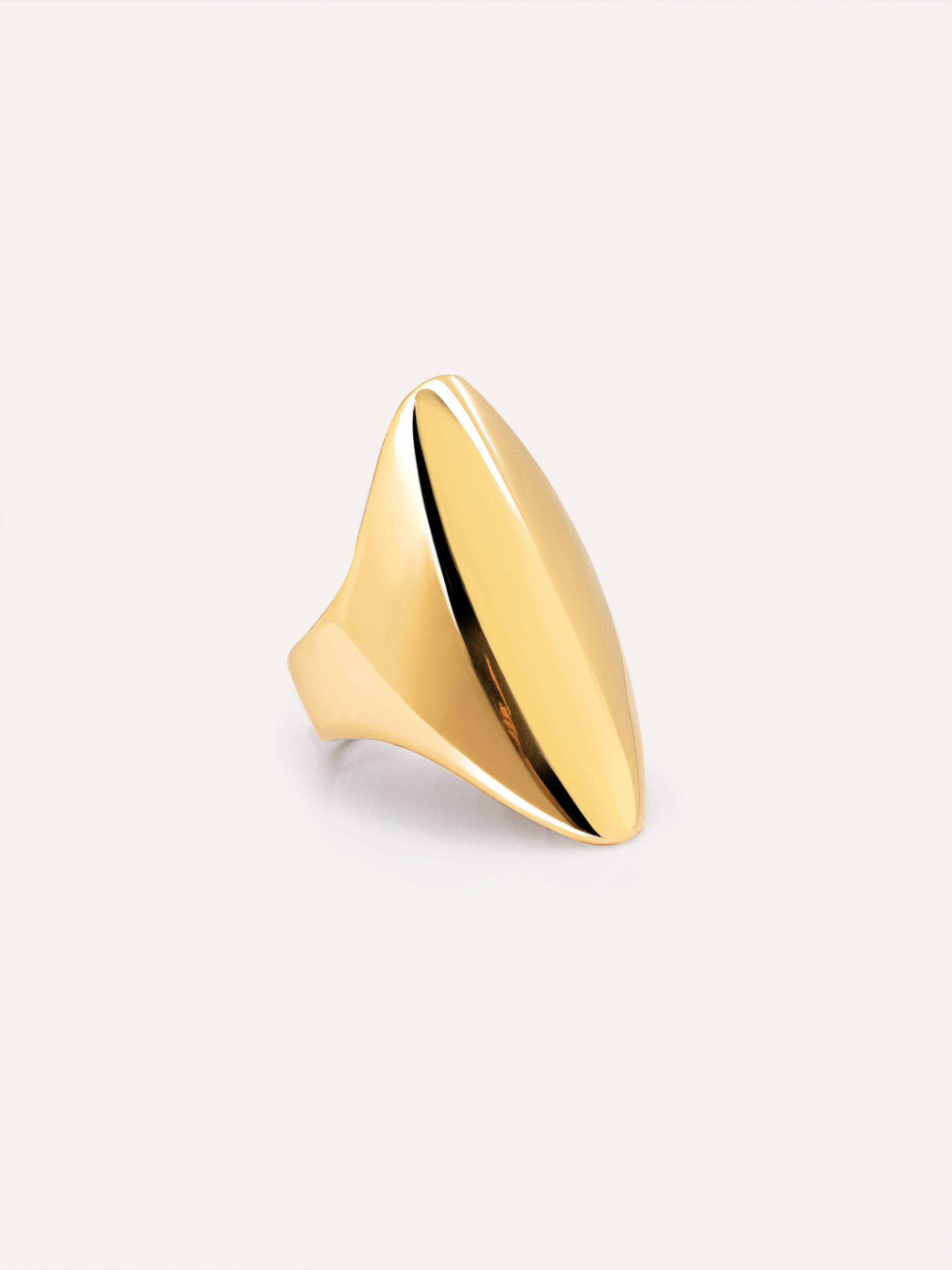 Hippie Stainless Steel Gold Ring – SINGULARU