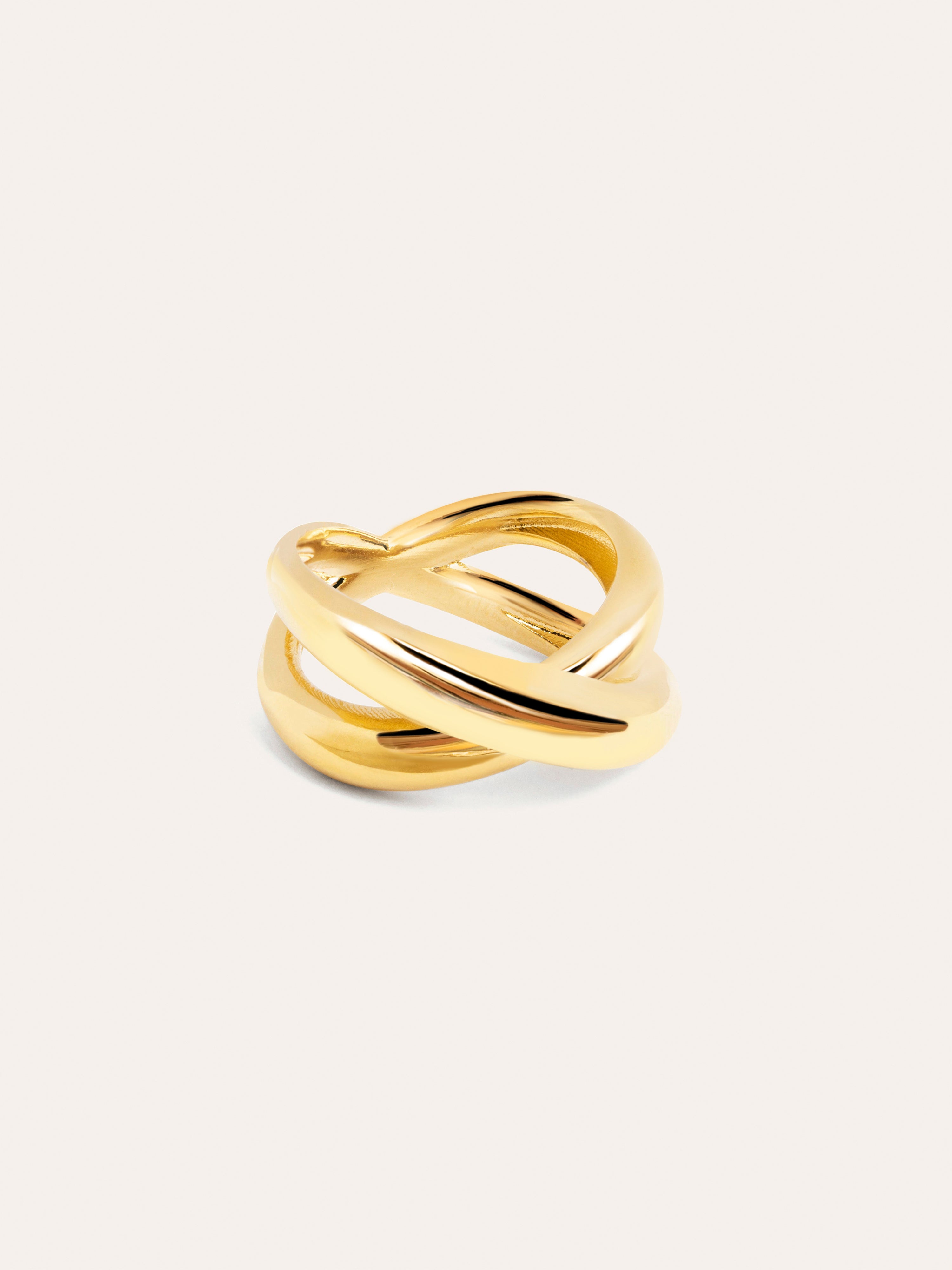 Single Cross Gold Ring – SINGULARU