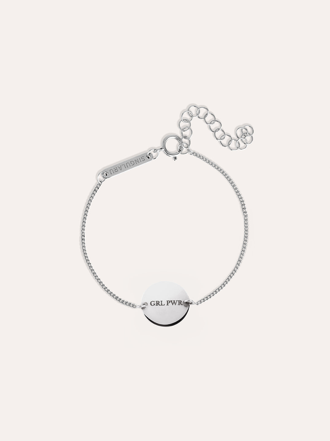 Moon Personalized Silver Bracelet – SINGULARU