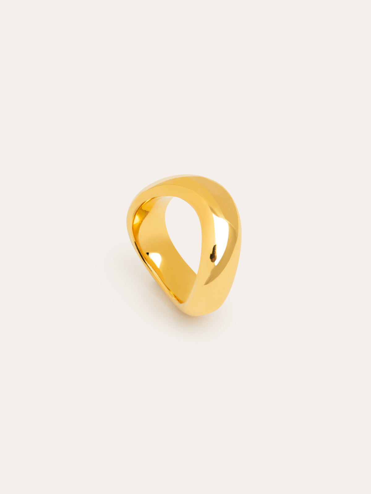 Tina Stainless Steel Gold Ring – SINGULARU