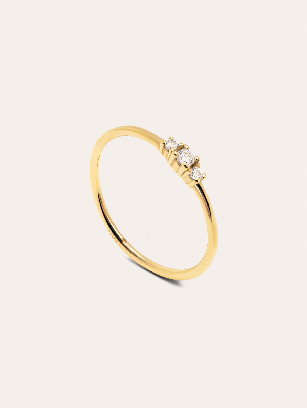 Trini Spark Gold Ring – SINGULARU