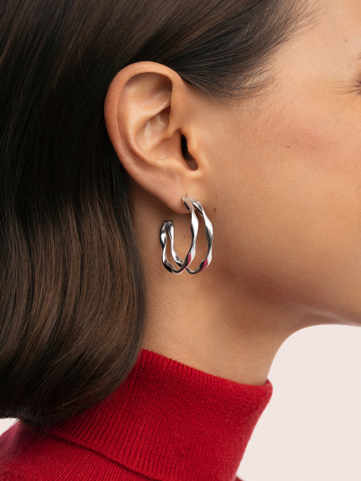 Double Organic River Stainless Steel Earrings – SINGULARU