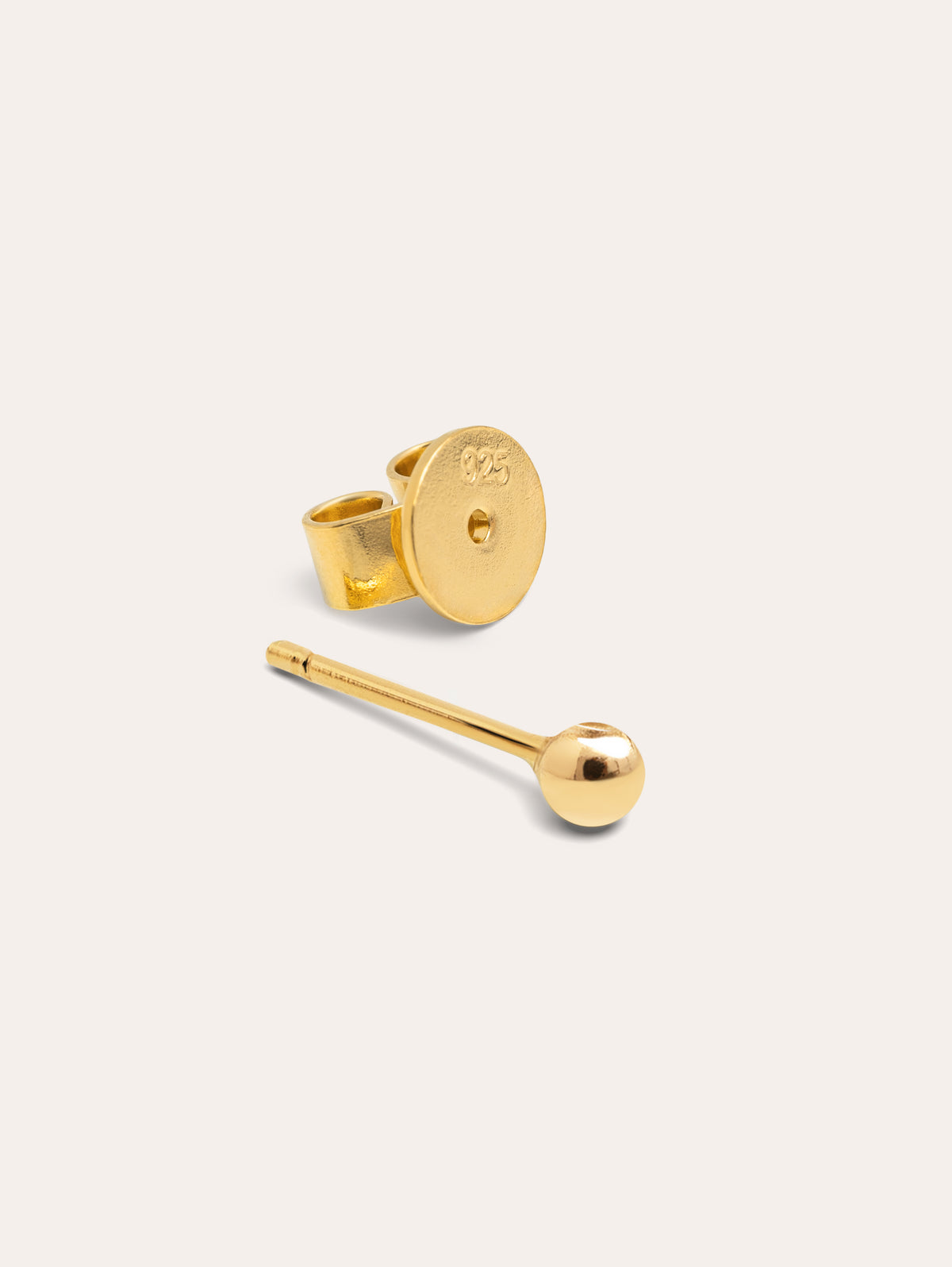 Dots 3mm Gold Single Earring – SINGULARU
