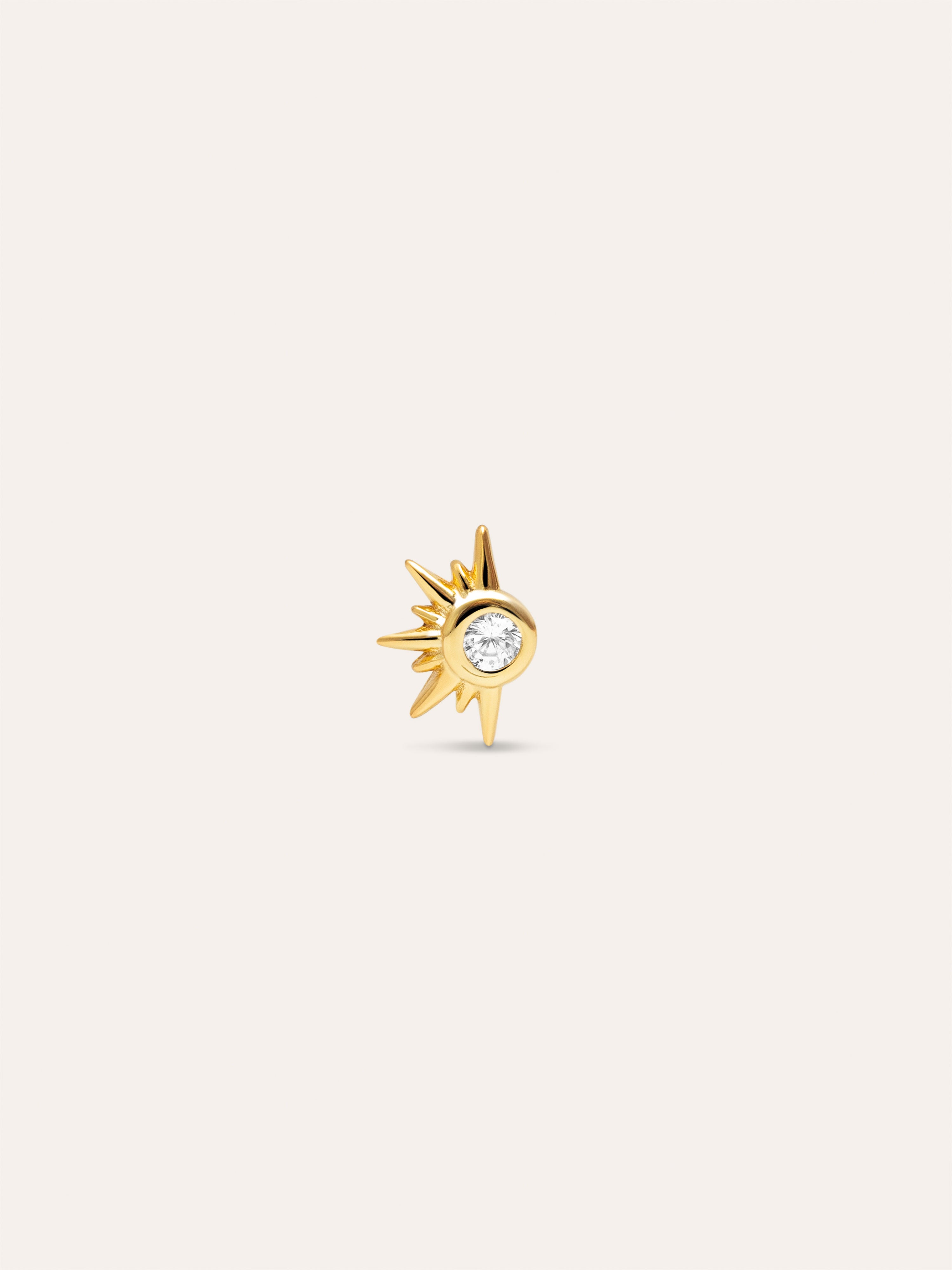 Solar Gold Single Earring – SINGULARU
