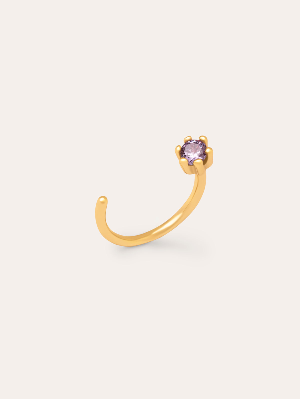 Sophie Lavender Gold Single Earring – SINGULARU