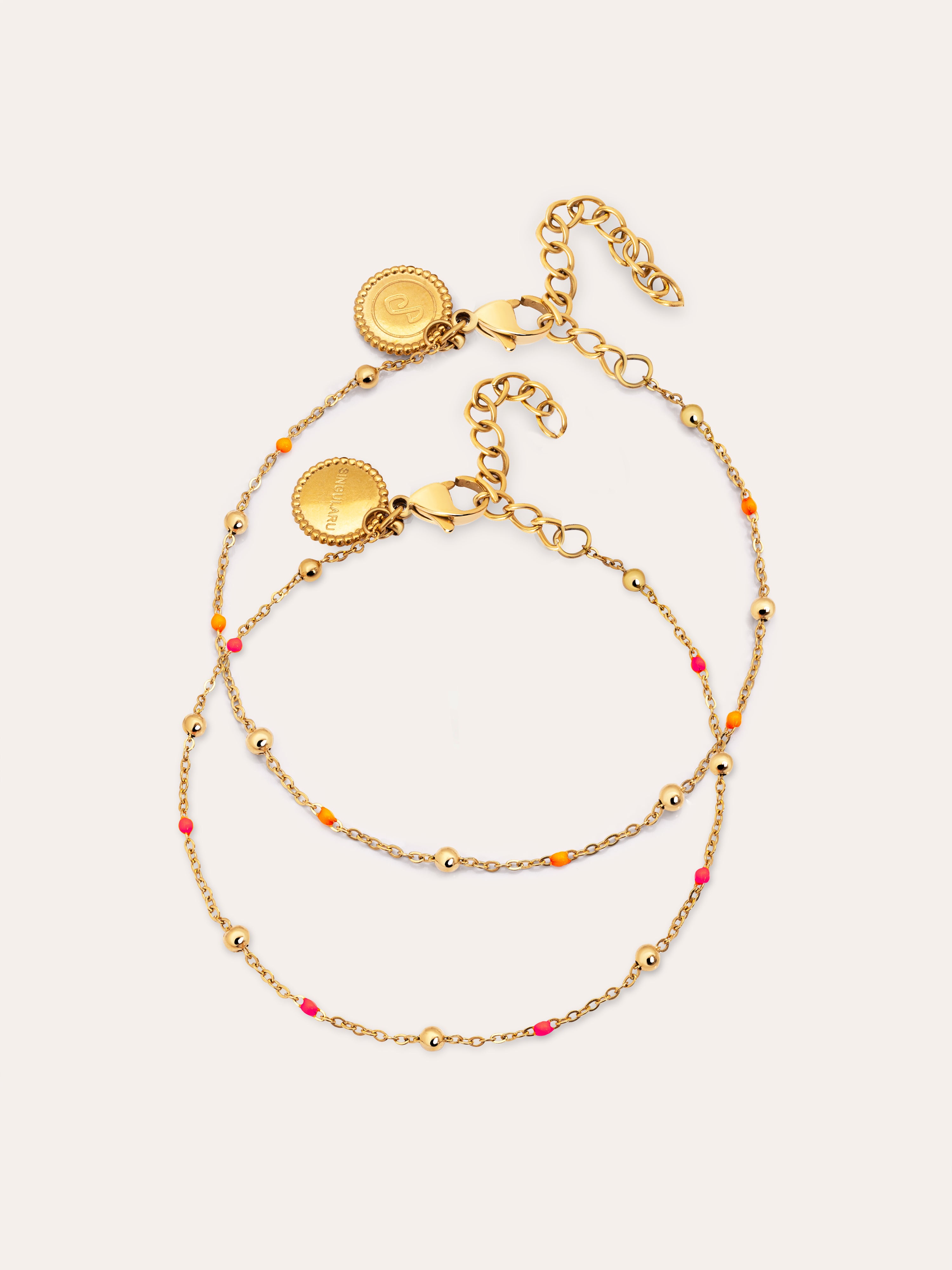 2 Stainless Steel Friendship bracelets pack – SINGULARU