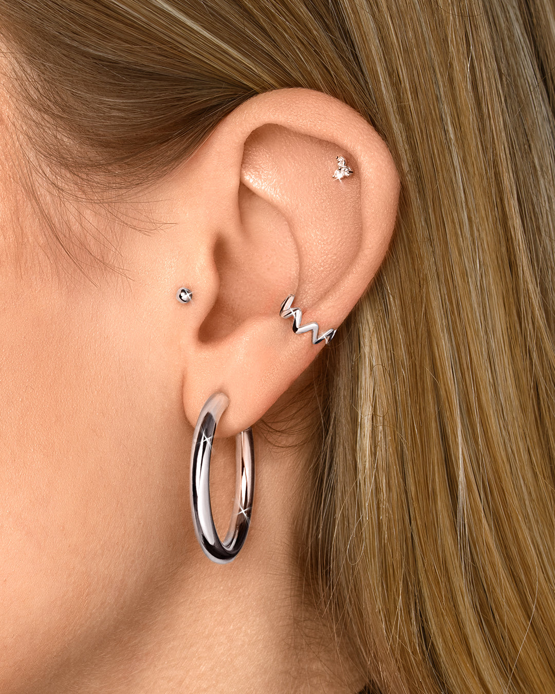 Clover Silver Single Earring – SINGULARU