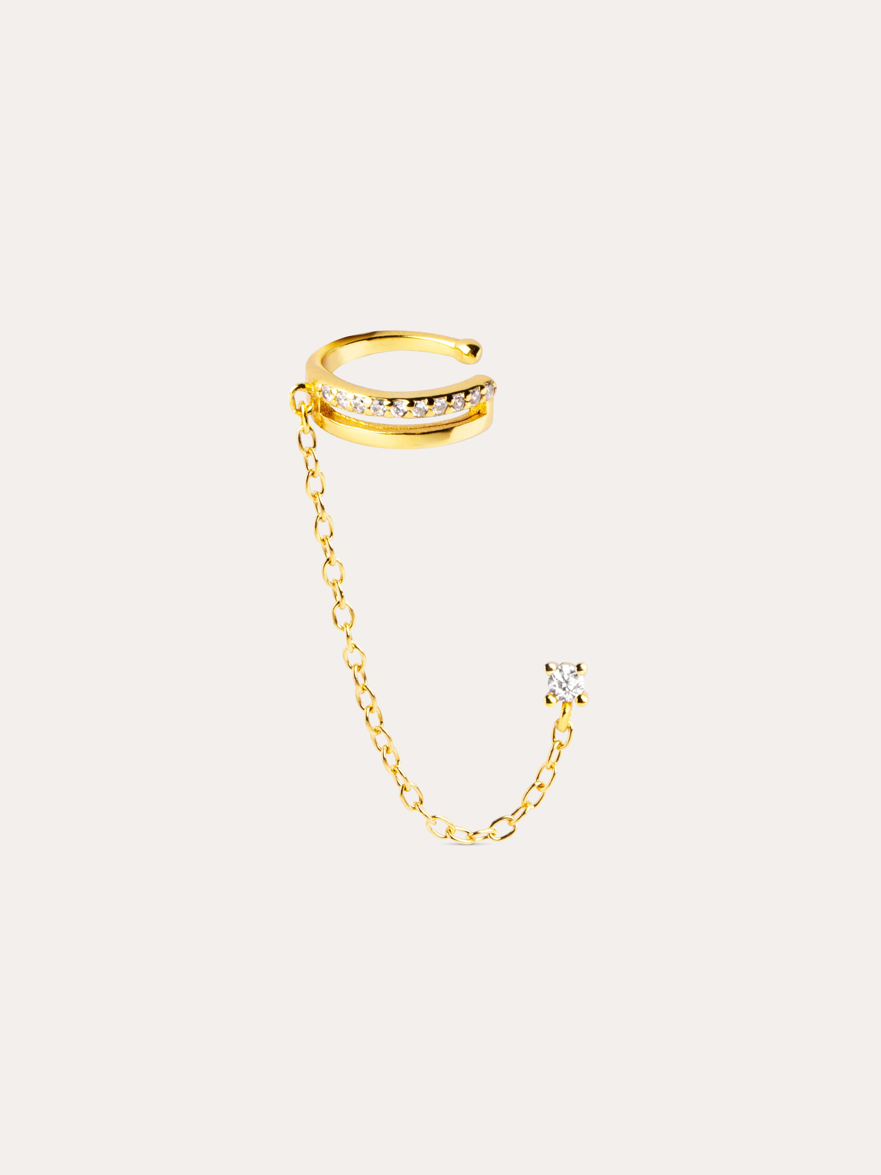 Zoe Gold Single Earring – SINGULARU
